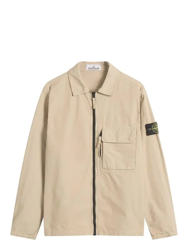 Stone Island Cotton Canvas Shirt Jacket - Desert