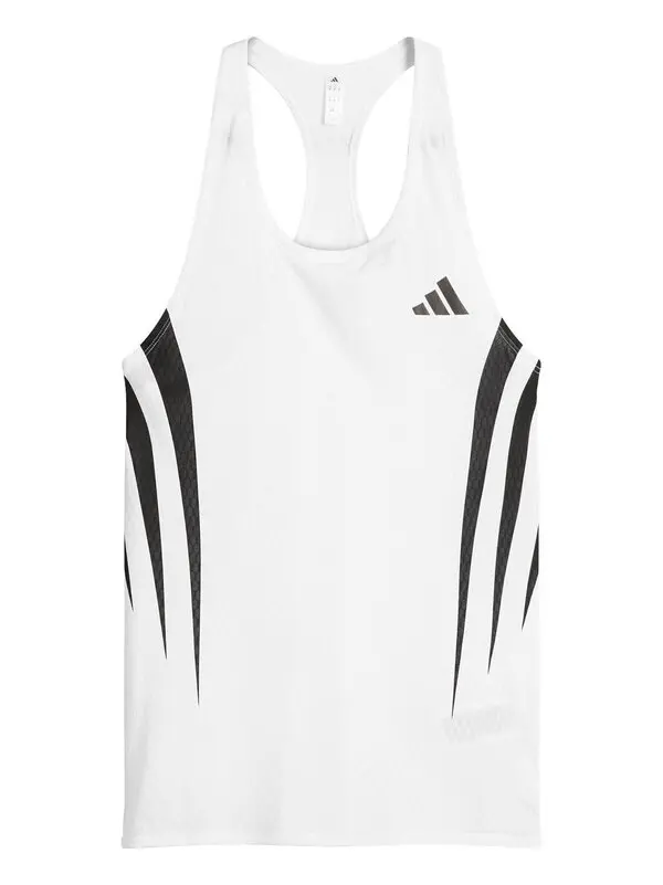 Adidas Adizero Archive Running Tank Top - White