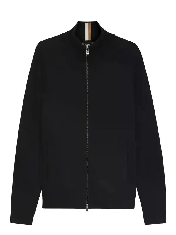 BOSS Zip-up Cardigan - Black