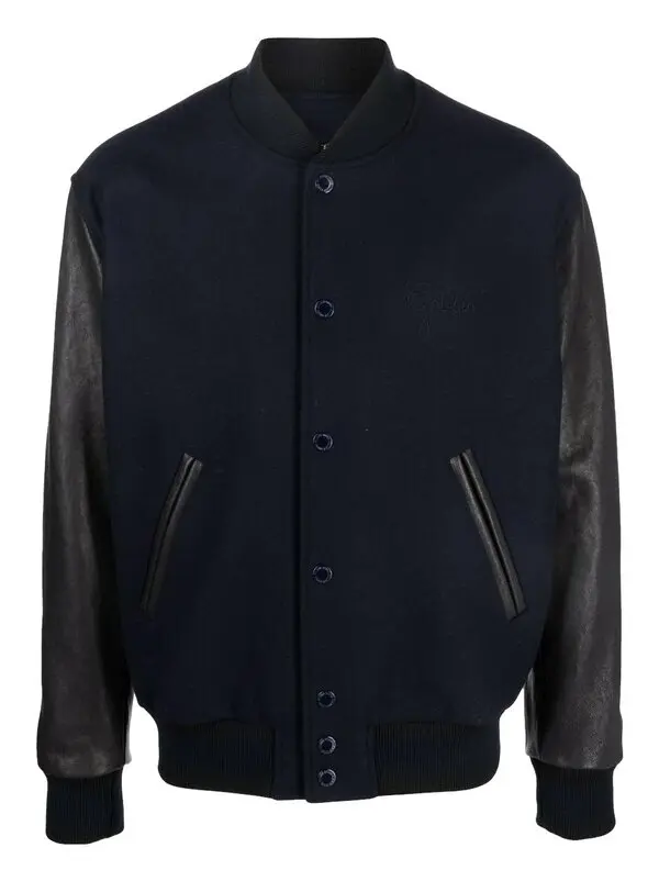 Golden Goose Panelled Jacket - Dark Blue/black