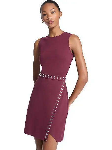 Michael Kors Studded Mini Dress - Red