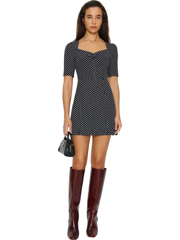REFORMATION Gene Mini Dress - Black