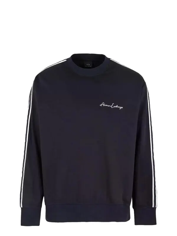Armani Exchange Side-stripe Long-sleeve T-shirt - Blue