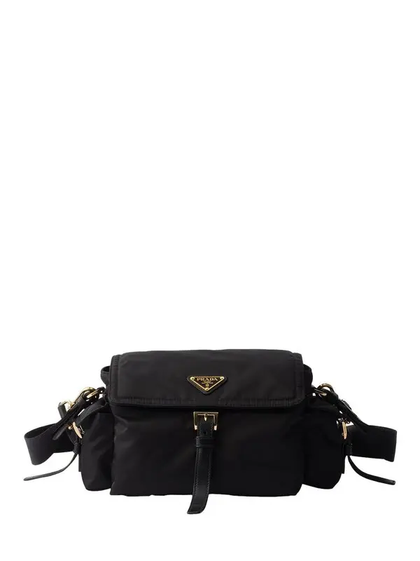 Prada Explore Medium Re-nylon Shoulder Bag - Nero