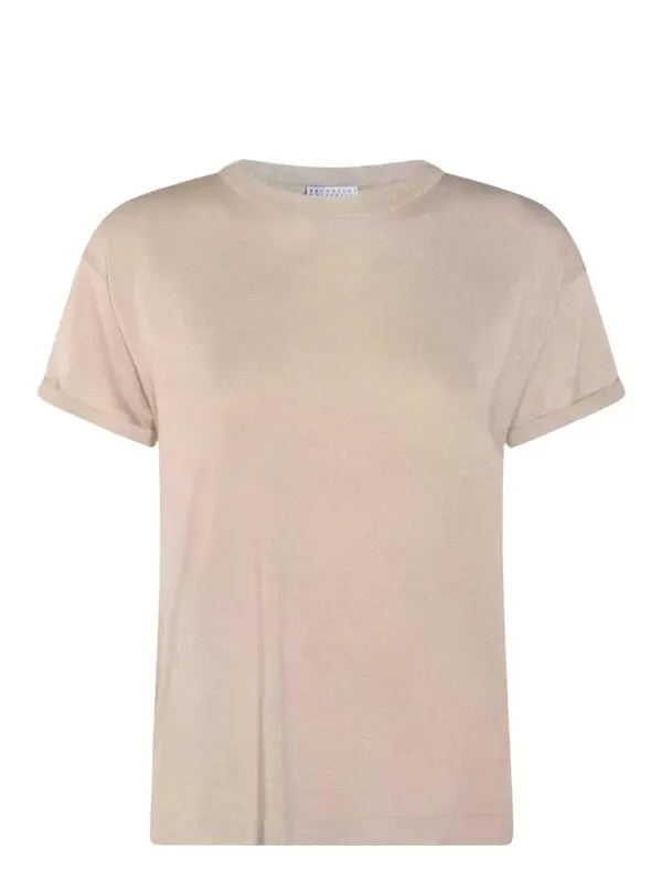 Brunello Cucinelli Glitter-effect Top - Neutrals