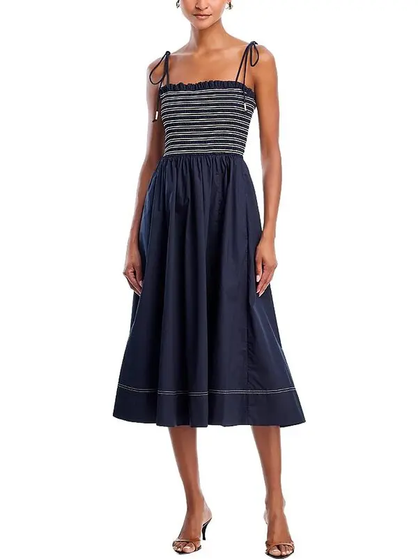 Veronica Beard Kaela Midi Dress - Navy
