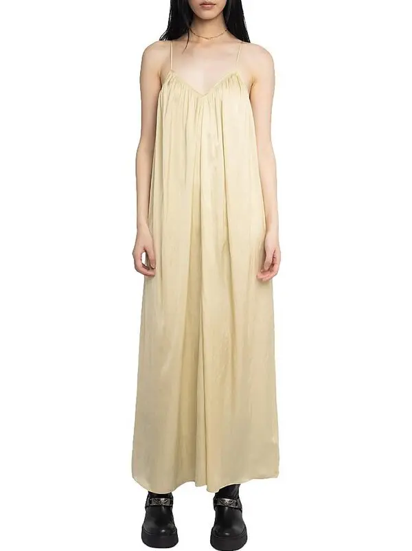 Zadig&Voltaire Ristym Satin Maxi Dress - Blond