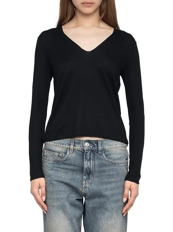 Zadig&Voltaire Nosfa We Logo Wool Sweater - Black