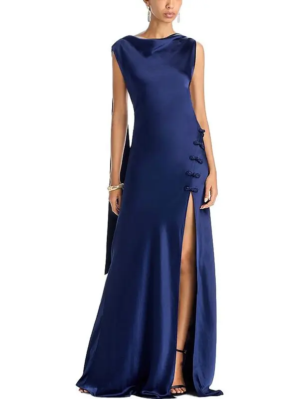 SAU LEE Priscilla Gown - Navy