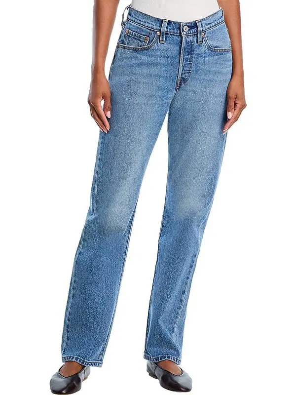 LEVI'S 501 Curve High Rise Straight Jeans - Lucid Dream