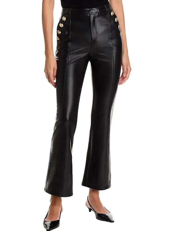 Cinq À Sept Faux Leather Suzette Pants - Black