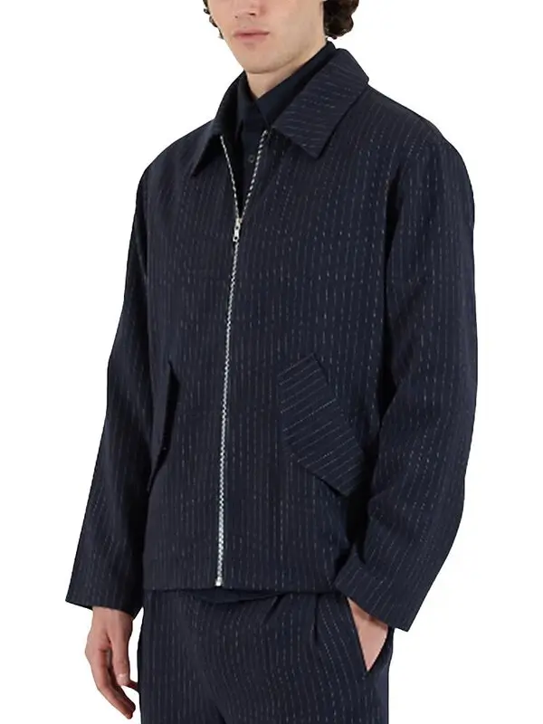 KROST University Pinstripe Jacket - Dark Navy