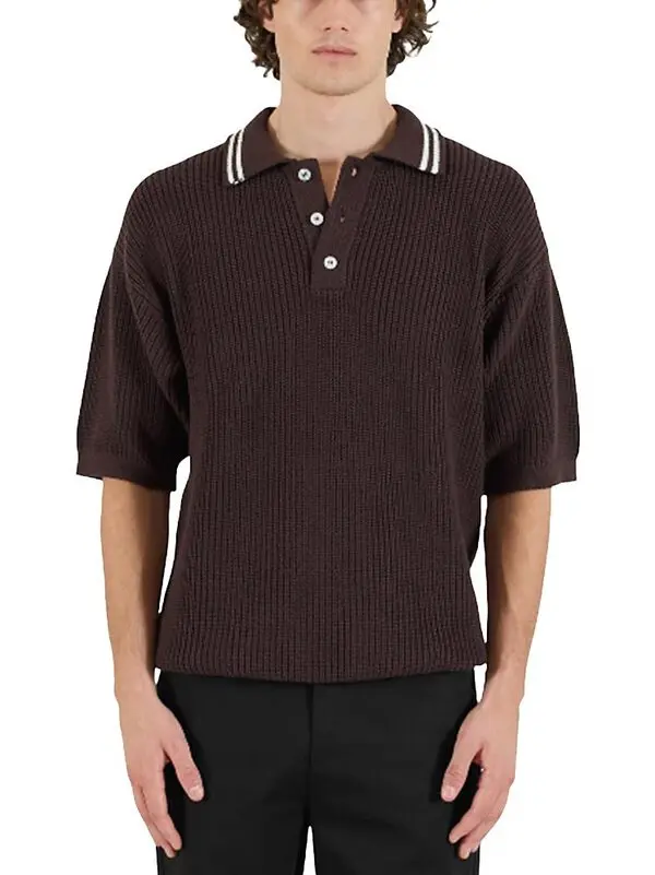 KROST English Rib Polo Shirt - Demitasse