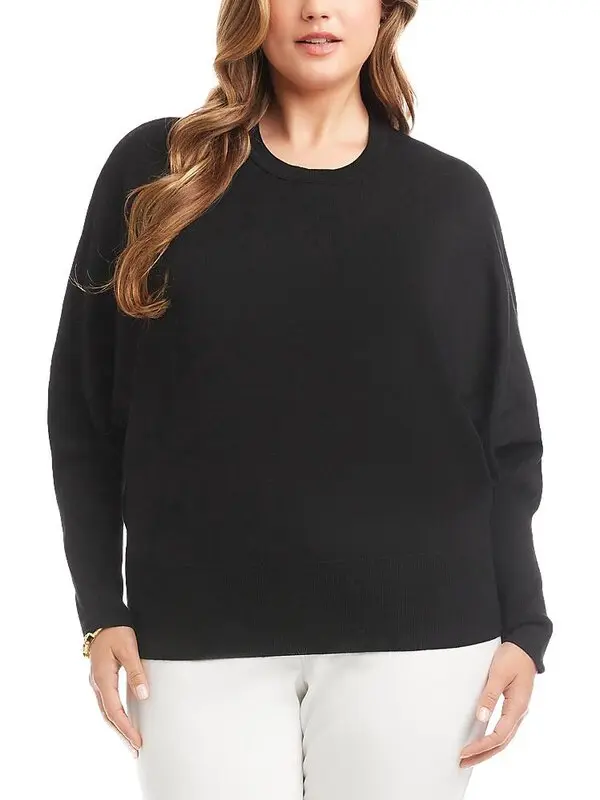 Karen Kane Dolman Sleeve Sweater - Black