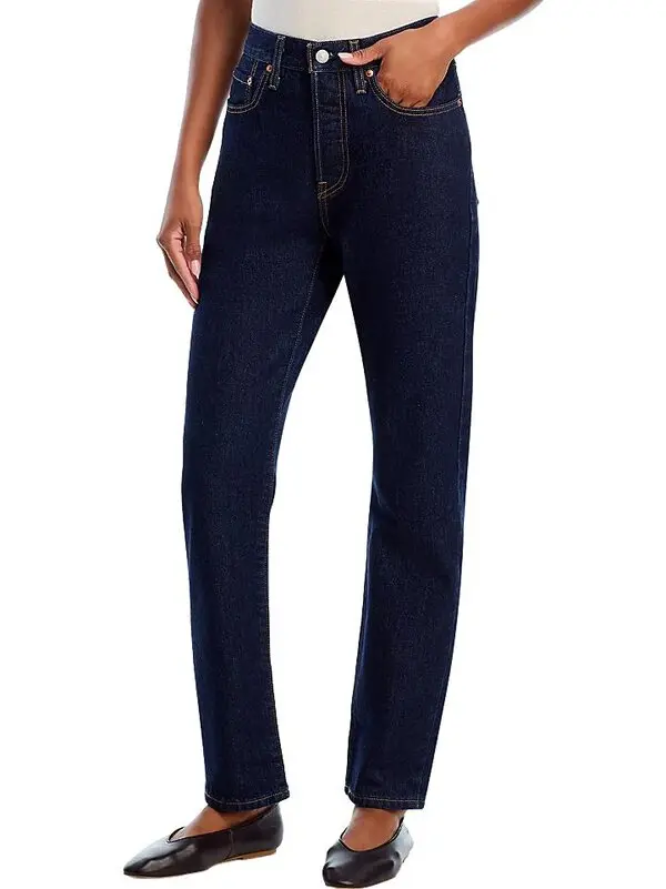 LEVI'S 501 High Rise Straight Jeans - Deep Breath