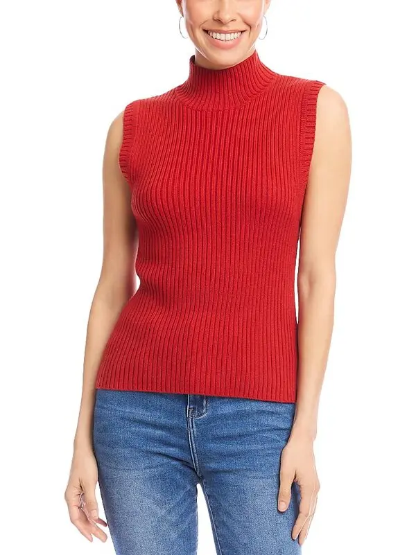 Karen Kane Turtleneck Sweater - Tomato