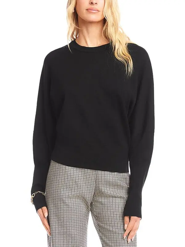 Karen Kane Dolman Sleeve Sweater - Black