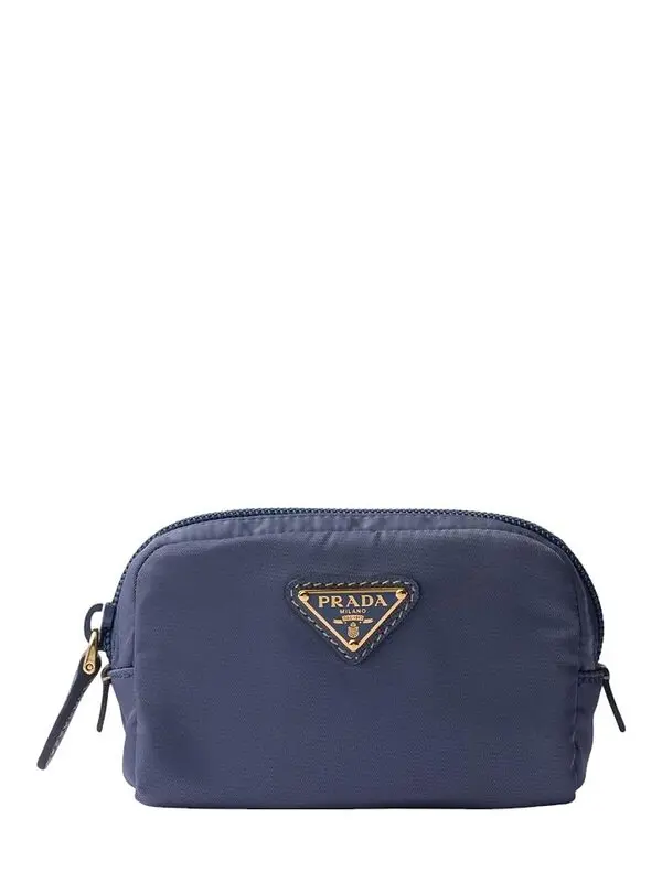 Prada Micro Re-nylon Pouch - Blue