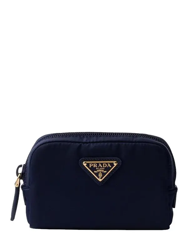Prada Micro Re-nylon Pouch - Dark Blue