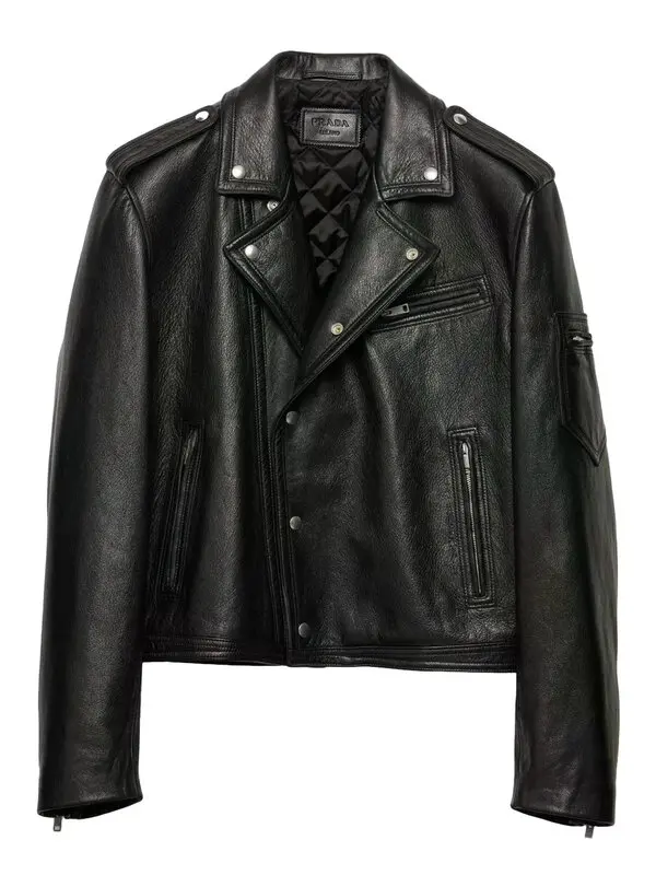 Prada Leather Jacket - Black