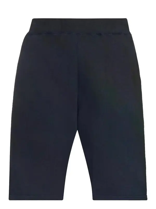 Sunspel Cotton Drawstring Shorts - Blue
