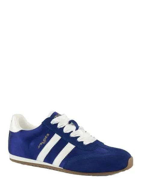 J/SLIDES NYC Peggy Satin Sneakers - Royal