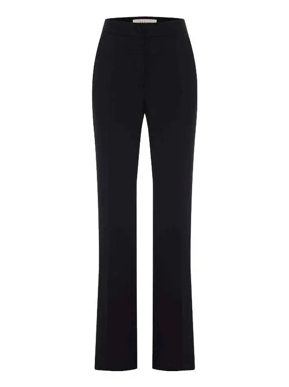 THEO THE LABEL Daphne High-waist Straight Leg Pants - Black
