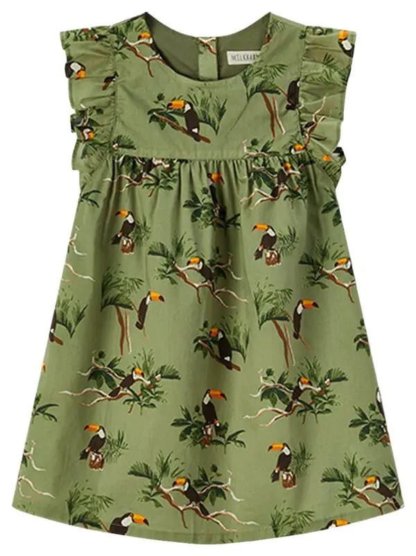 MILKBARN Ruffle Dress - Toucan