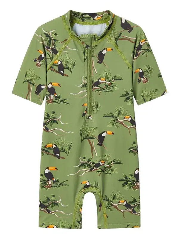 MILKBARN Zipper Shortall Swimsuit - Toucan