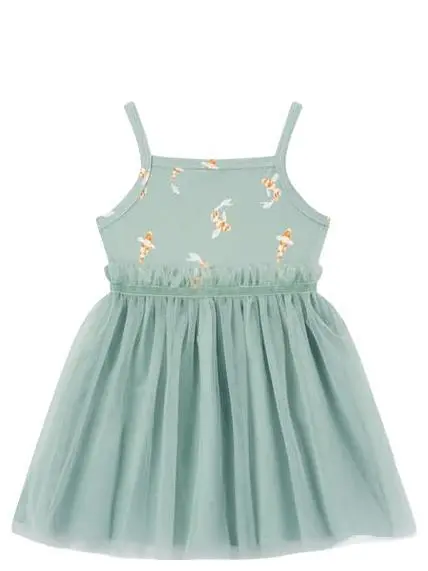 MILKBARN Cotton Stretch Ballet Dress - Swimming Koi