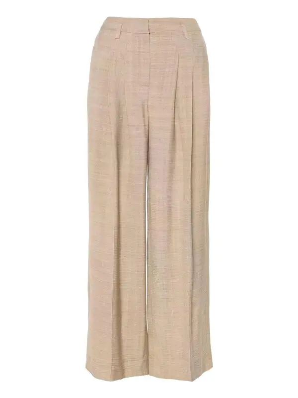 HERSKIND Lotus Wide-leg Trousers - Neutrals
