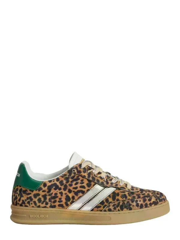 Woolrich Leopard-print Stripe Sneakers - Brown