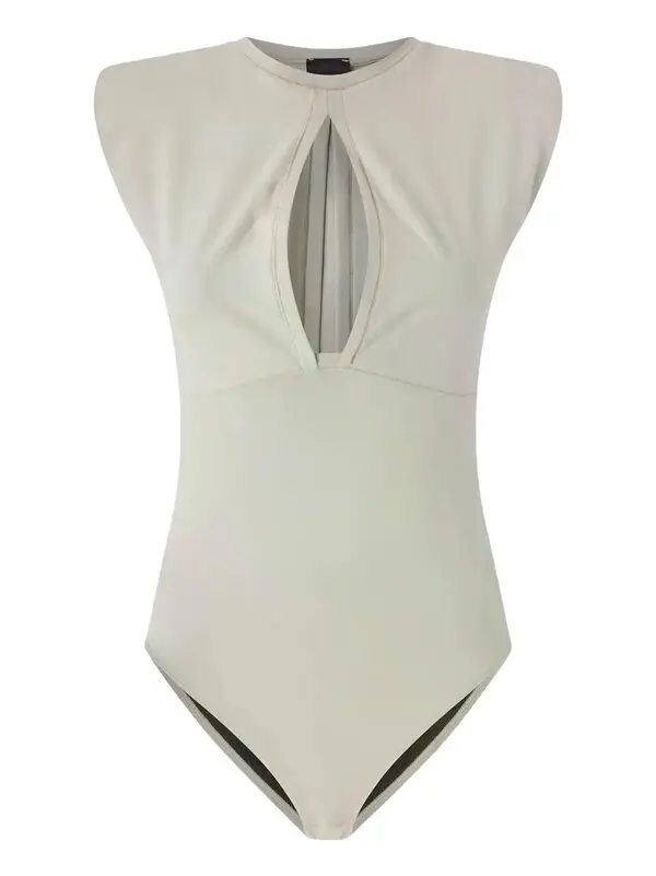 Pinko Keyhole-neck Bodysuit - Neutrals