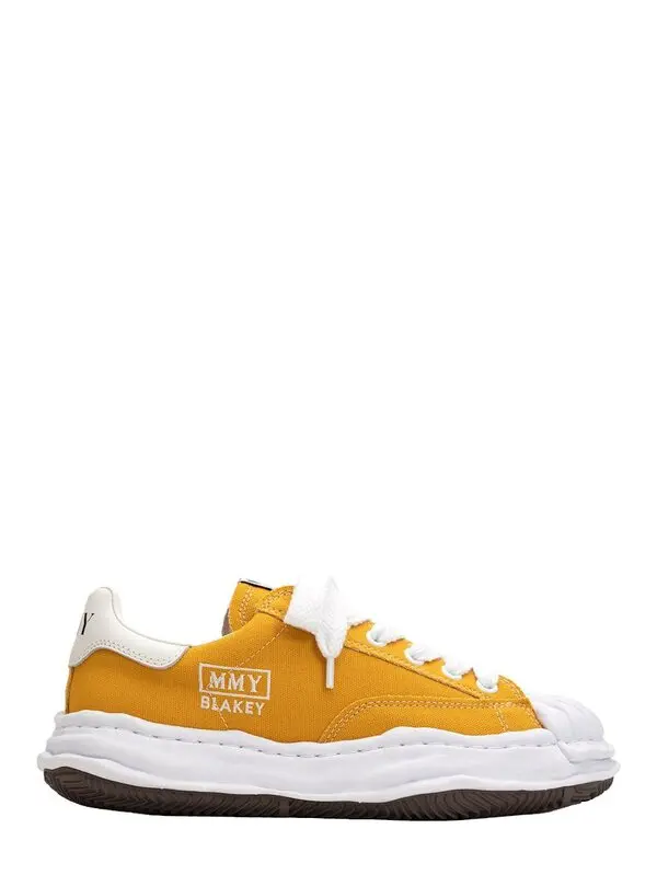 Mihara Yasuhiro Blakey Og Sole Canvas Low Sneakers - Yellow/white