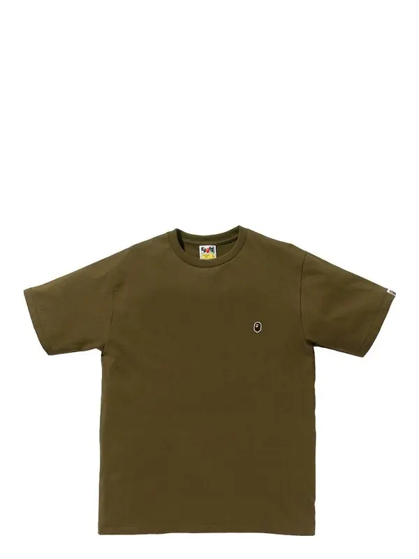 A BATHING APE Ape Head One Point Tee Shirt - Olive