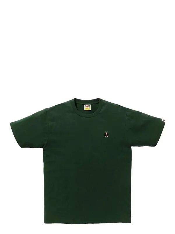 A BATHING APE Ape Head One Point Tee Shirt - Green
