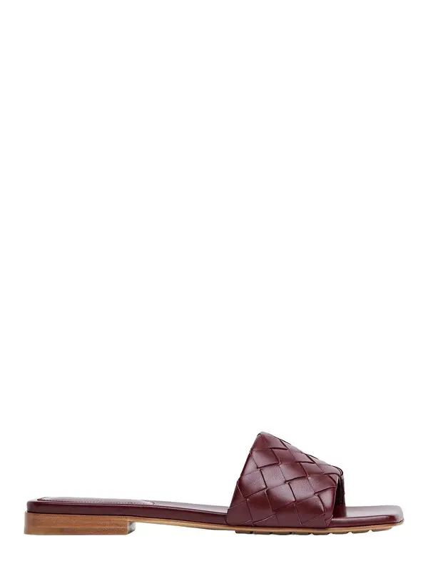BOTTEGA  VENETA Parco Flat Mule - Barolo