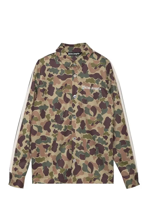 Palm Angels Printed Camo Shirt - Green