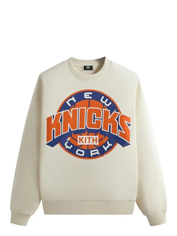 Kith For New York Knicks Showtime Vintage Nelson Crewneck - Cream