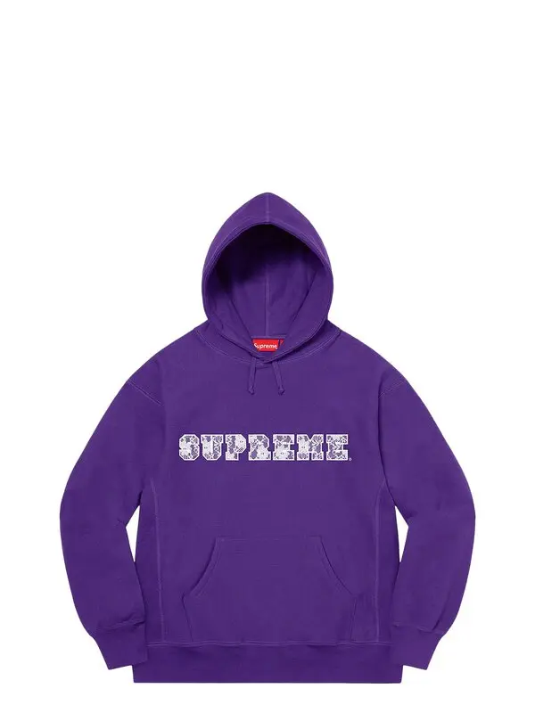 Supreme Lace Hooded Sweatshirt - Purple