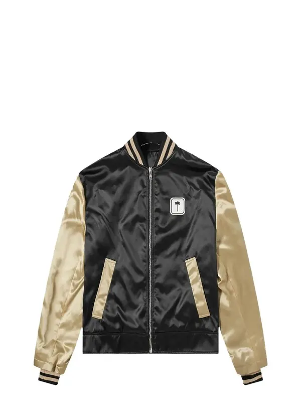 Palm Angels Pxp Varsity Jacket - Black