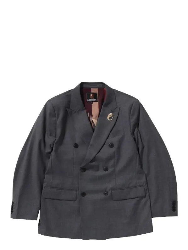 A BATHING APE Double-breasted Blazer - Black