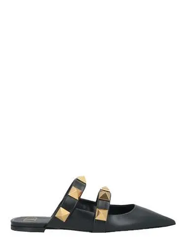 Valentino Garavani Mules & Clogs In Soft Leather - Black