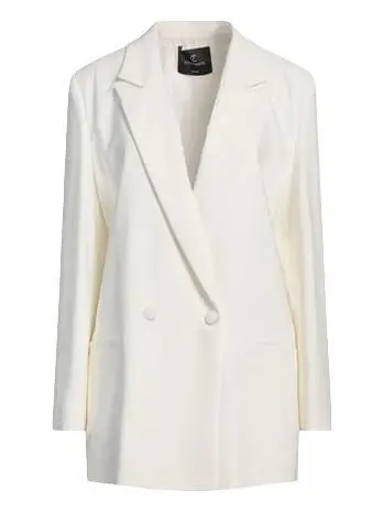 CRISTINAEFFE Crepe Double-breasted Blazer - White