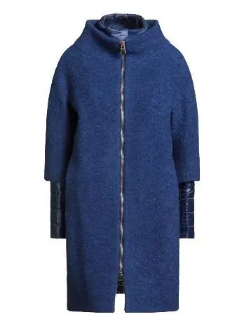 Herno Virgin Wool Blend Single-breasted Coat - Blue