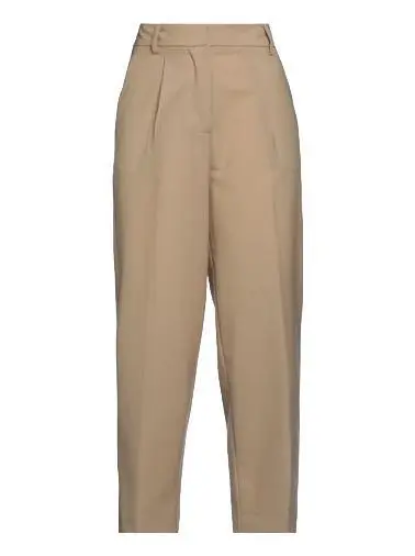SEMICOUTURE Tapered High Waisted Pants - Beige