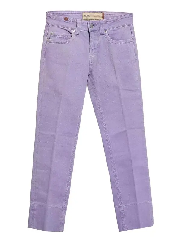 NOTIFY Five-pocket Cotton-blend Jeans - Purple