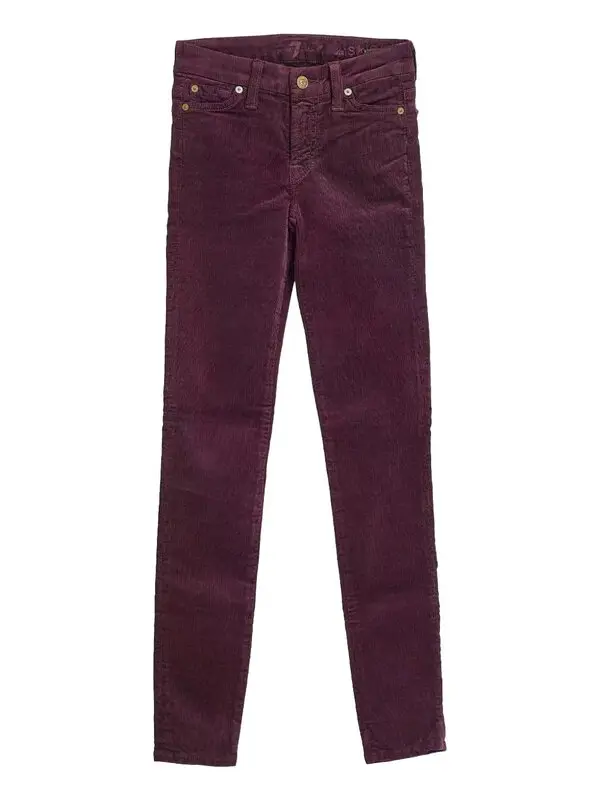 7 For All Mankind Corduroy Trousers - Red