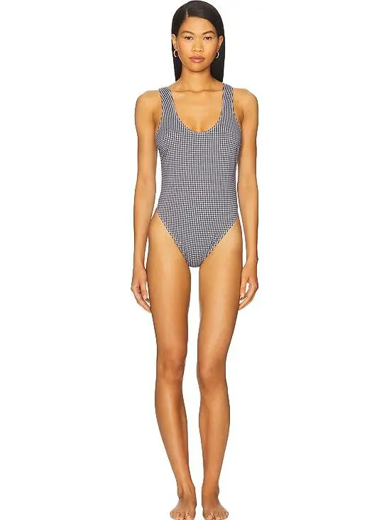 YELLOW THE LABEL Misti One-piece Swimsuit - Checkered