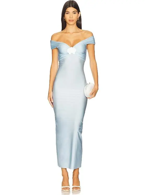 SHANI SHEMER Sorrel Midi Dress - Baby Blue